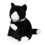 Mini Black & White Cat - Douglas Toys