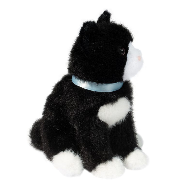 Mini Black & White Cat - Douglas Toys